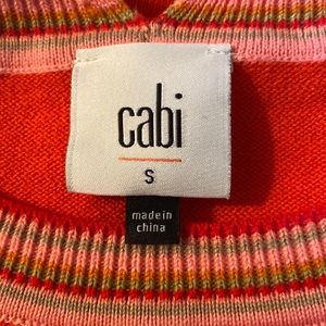 CAbi | Sweaters | Cabi 668 Cadet Rainbow Stripe Pullover Spring 222 ...